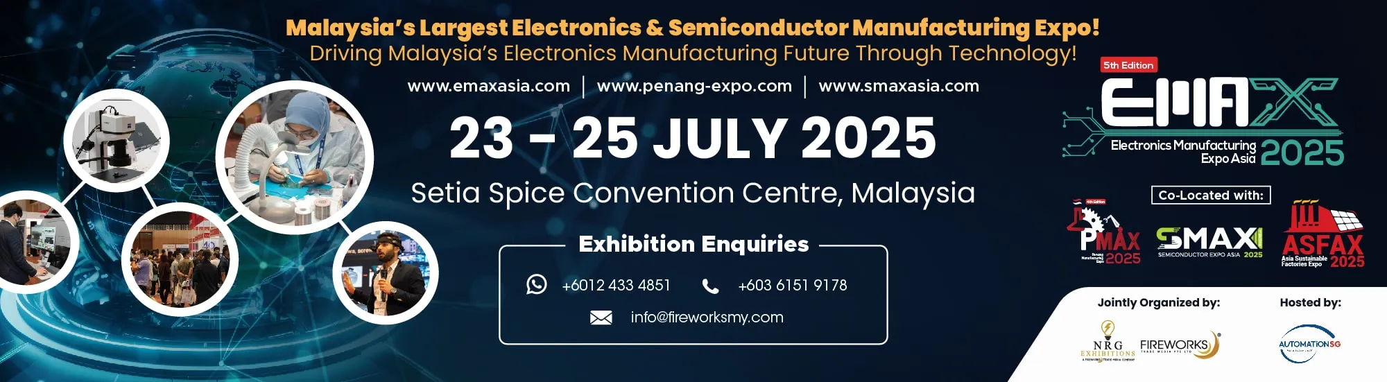 Electronics Manufacturing Expo Asia (EMAX) 2025 - PixeVision